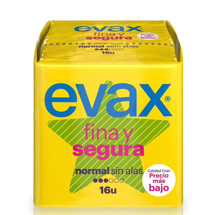 EVAX FINA y SEGURA Normal Sin Alas | Precio, Comprar